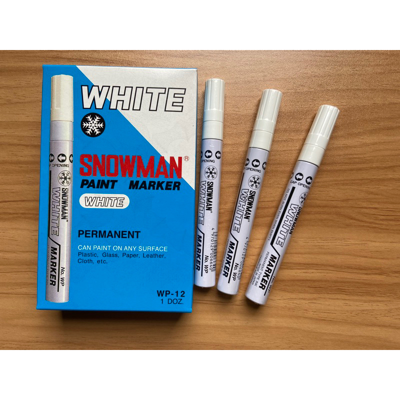 Jual SPIDOL SNOWMAN WHITE PAINT MARKER / SPIDOL SNOWMAN PUTIH | Shopee ...