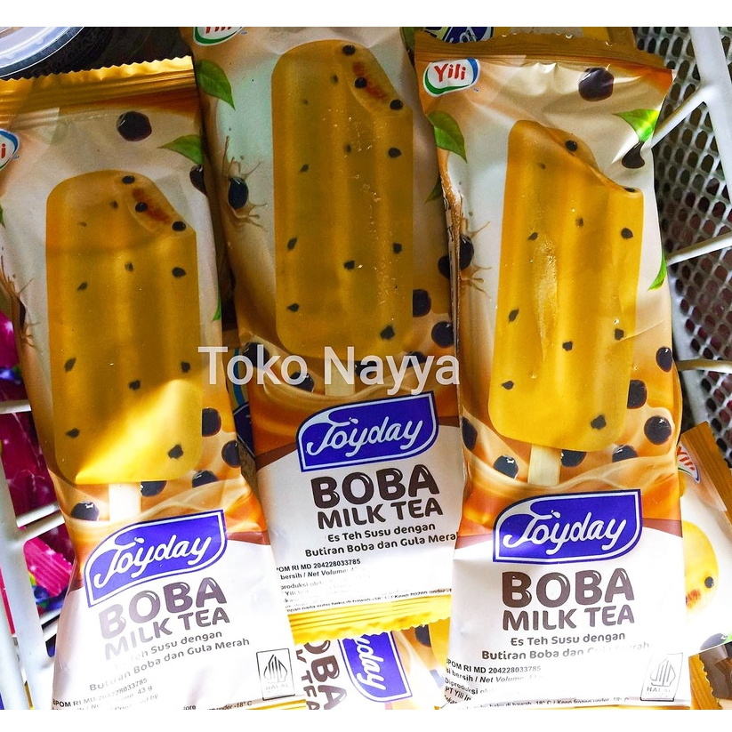 Jual Es Krim Joyday BOBA Milk Tea - Es Teh Susu Butiran Boba dan Gula ...