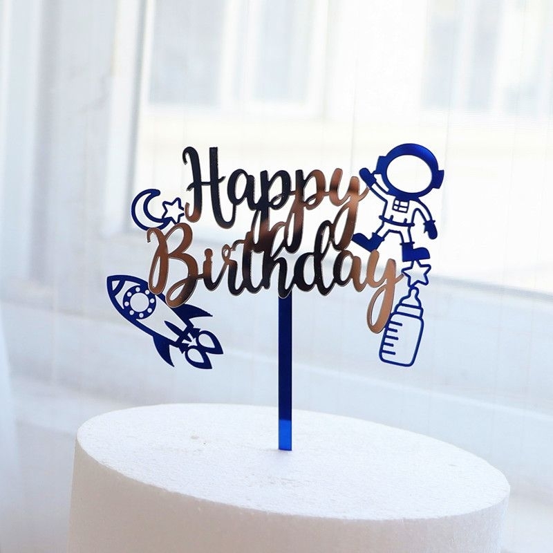 Jual Topper Happy Birthday astronot Topper astronot Topper hbd | Shopee ...