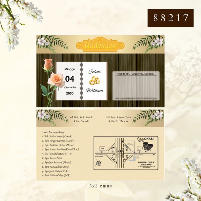 Jual Blangko Undangan - Undangan Pernikahan - Undangan Murah - Blangko Undangan Kosong - ERBA ...