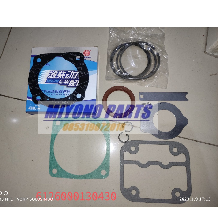 Jual Repair Kit Air Compressor weichai wd10 6126000130430 | Shopee ...