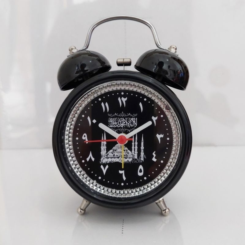 Jual Jam Weker Jam Beker Alarm Kring Besi Kaligrafi Masjid Arab Islam ...