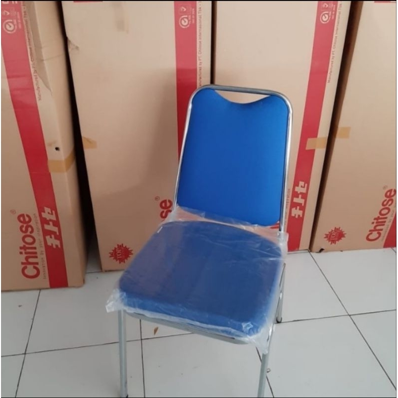 Jual KURSI SUSUN CHITOSE TYPE CAESAR WARNA BIRU | Shopee Indonesia