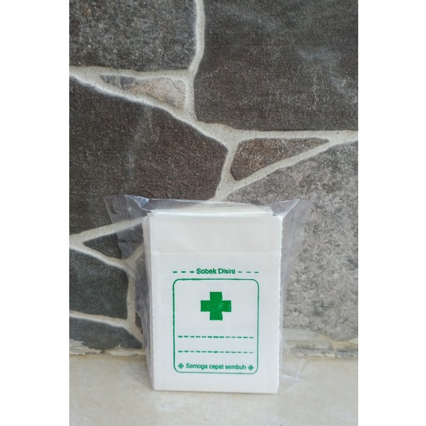 Jual Kantong Puyer Press Per Pack Isi 100 Pcs Kantong Obat Puyer Press ...