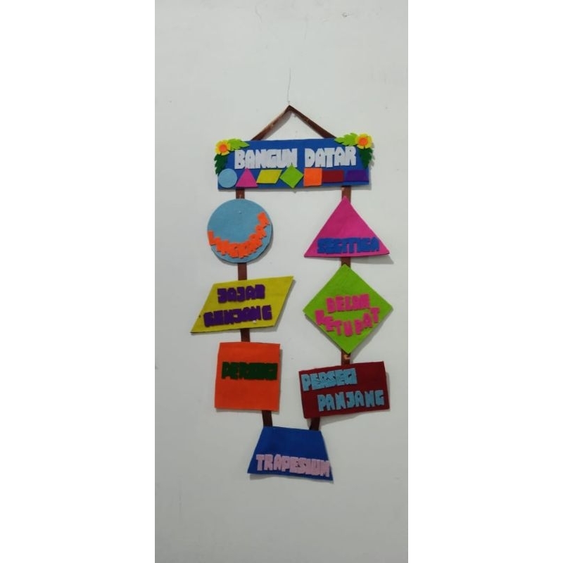 Jual Hiasan dinding dekorasi kelas paud TK SD pajangan gantung prakarya kerajinan tangan kain ...