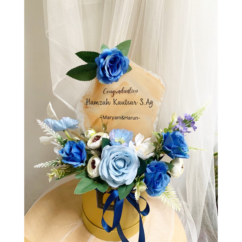 Jual BLOOMBOX AKRILIK UCAPAN BUNGA GRAND OPENING GRADUATION HADIAH KADO ...