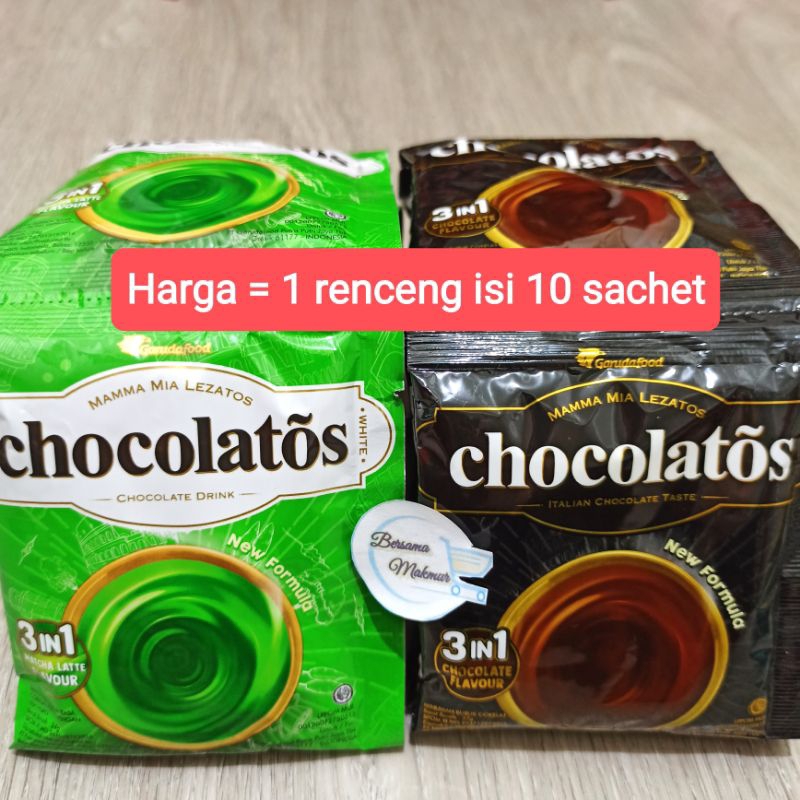 Jual Chocolatos drink bubuk minuman 1 renceng mamma mia lezatos ...