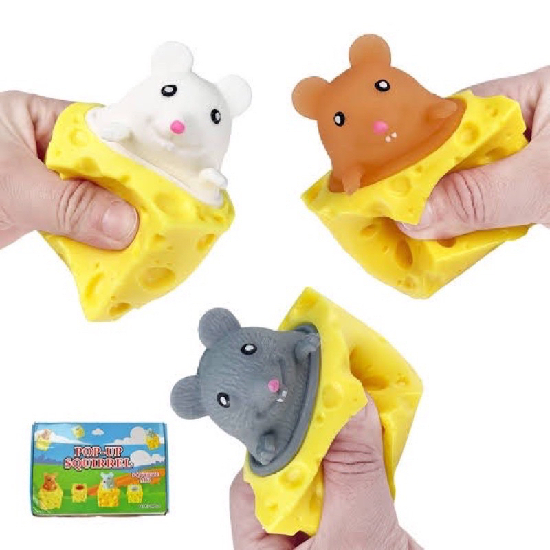 Jual MAINAN SQUISHY POP UP SQUIRREL MOUSE / MAINAN ANAK PENCET SILIKON ...