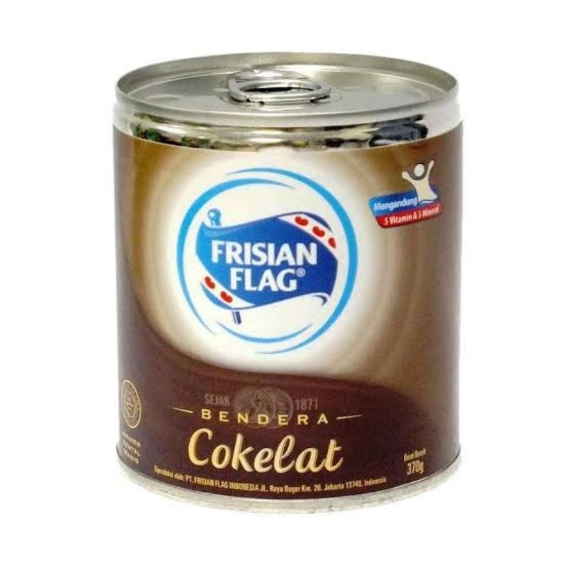 Jual Frisian Flag Susu Bendera Kental Manis Cokelat 370gr | Shopee ...