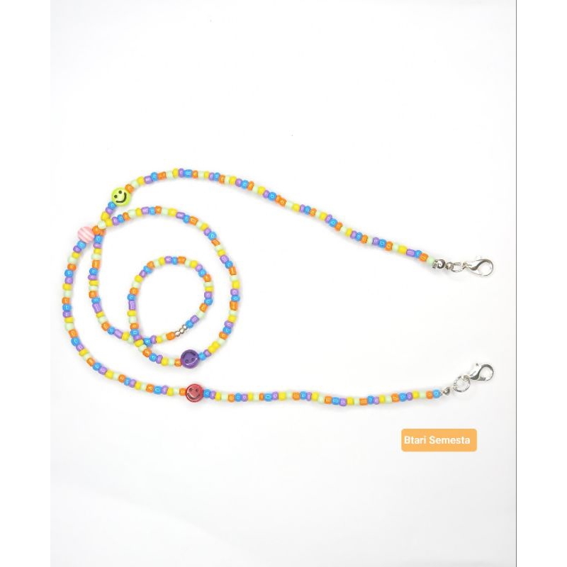 Jual Strap mask manik-manik | Kalung masker manik-manik | Konektor ...