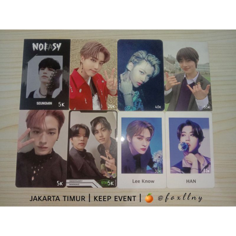 Jual pc stray kids nacific maniac cevel maxident oddinary | Shopee ...