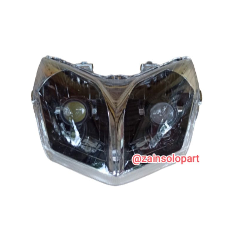 Jual Reflektor supra 125 Batman Lampu LED D2 laser hi low | Shopee ...