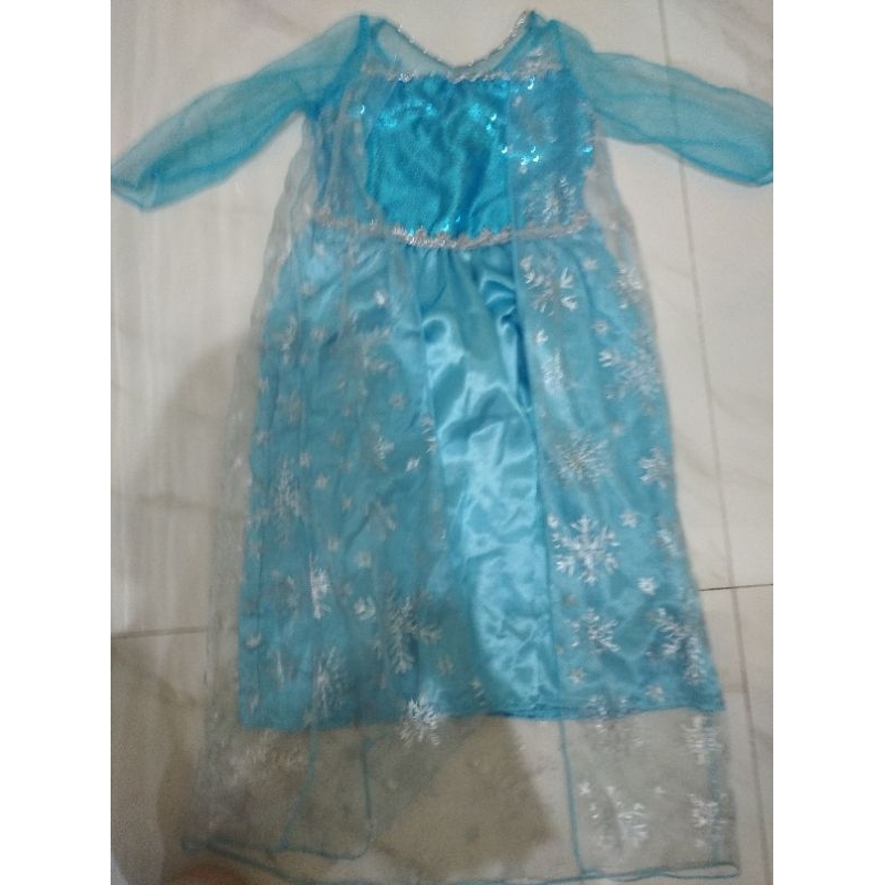 Jual baju elsa frozen biru | Shopee Indonesia