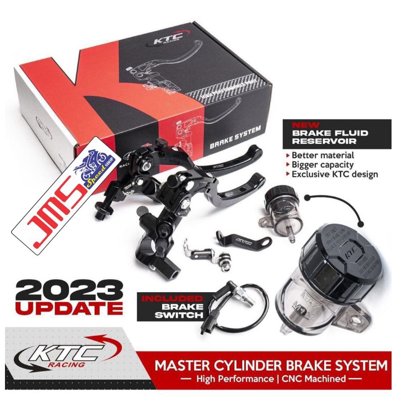 Jual master rem ktc racing 001full black master cylinder Kanan kiri ...