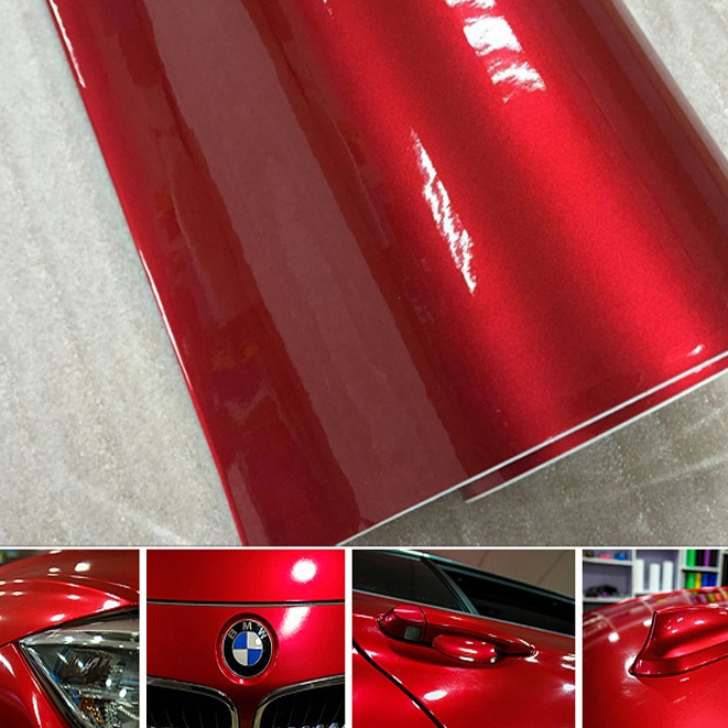 Jual STIKER MOBIL RED METALIC CANDY GLOS MERAH MATT METALIK WRAPPING L ...