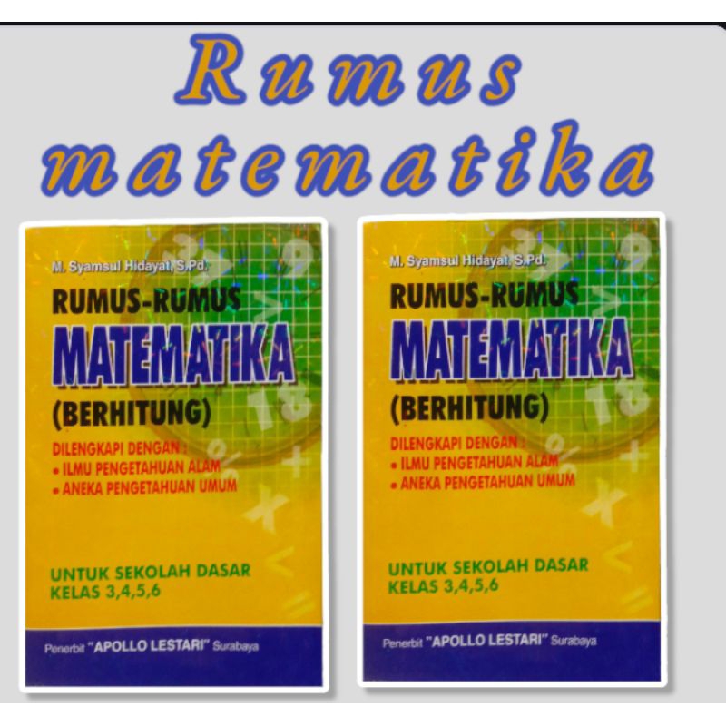 Jual BUKU RUMUS - RUMUS MATEMATIKA SD KELAS 3.4.5.6 ORIGINAL APOLLO ...