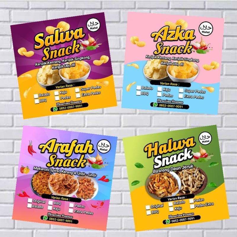 Jual ( minimal order 100 pcs ) Stiker Label Kemasan Stiker Jajanan ... Jual ( minimal order 100 pcs ) Stiker Label Kemasan Stiker Jajanan ...