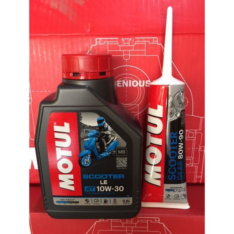 Jual Paket Oli Motul Scooter LE 800ml + Oli gear/Gardan motul 120ml ...