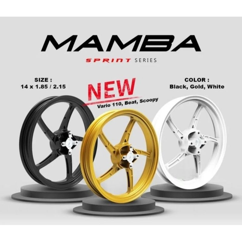 Jual VELEK MAMBA MOTOR:BEAT, SCOOPY,VARIO 110,SPACCY READY GOLD PUTIH ...