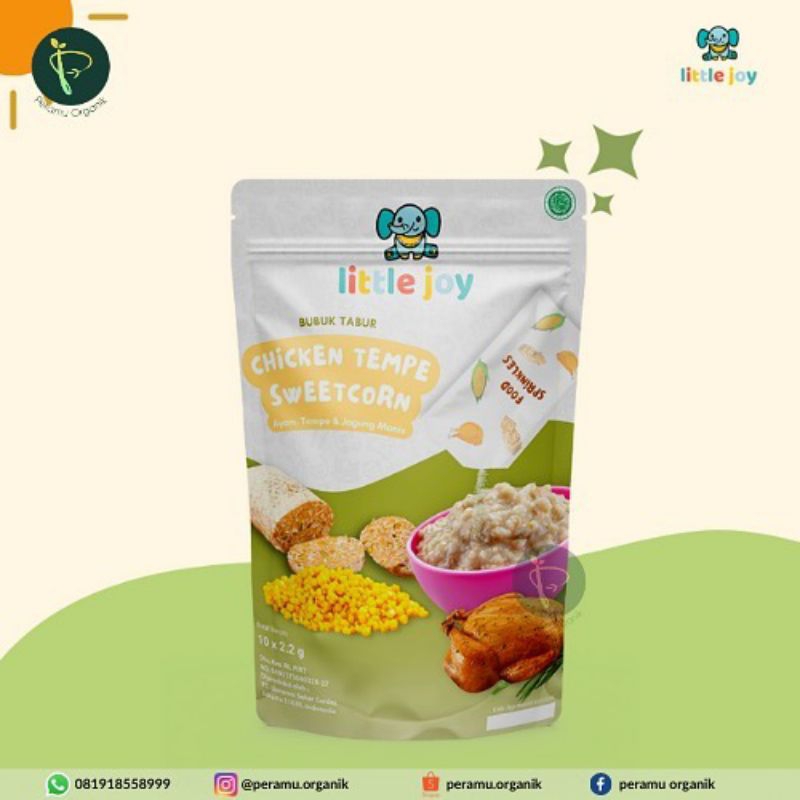 Jual Chicken Tempe sweet corn / MPASI bayi bubuk tabur gizi / Little ...