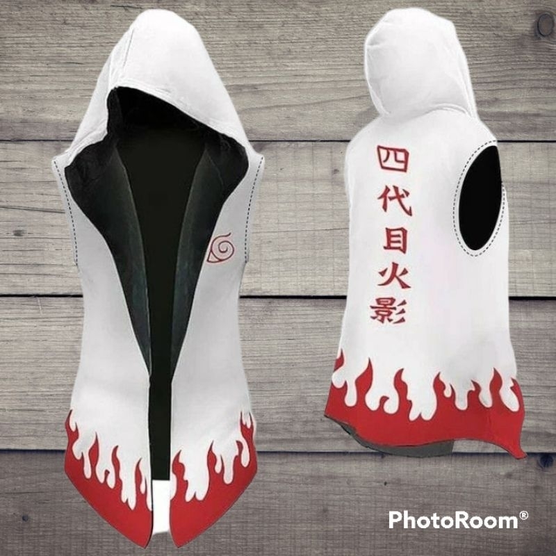Jual JAKET ROMPI SWEATER HOODIE COSPLAY PRIA WANITA ANIME NARUTO HOKAGE ...