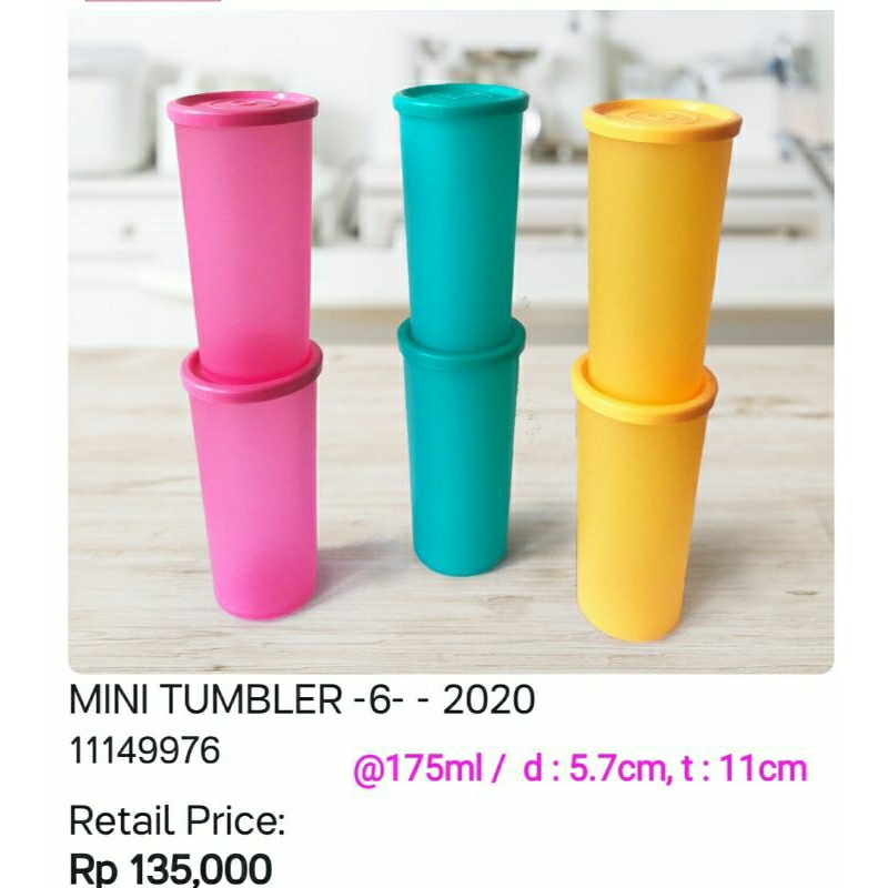 Jual Mini Tumbler Tupperware (1pc) | Shopee Indonesia