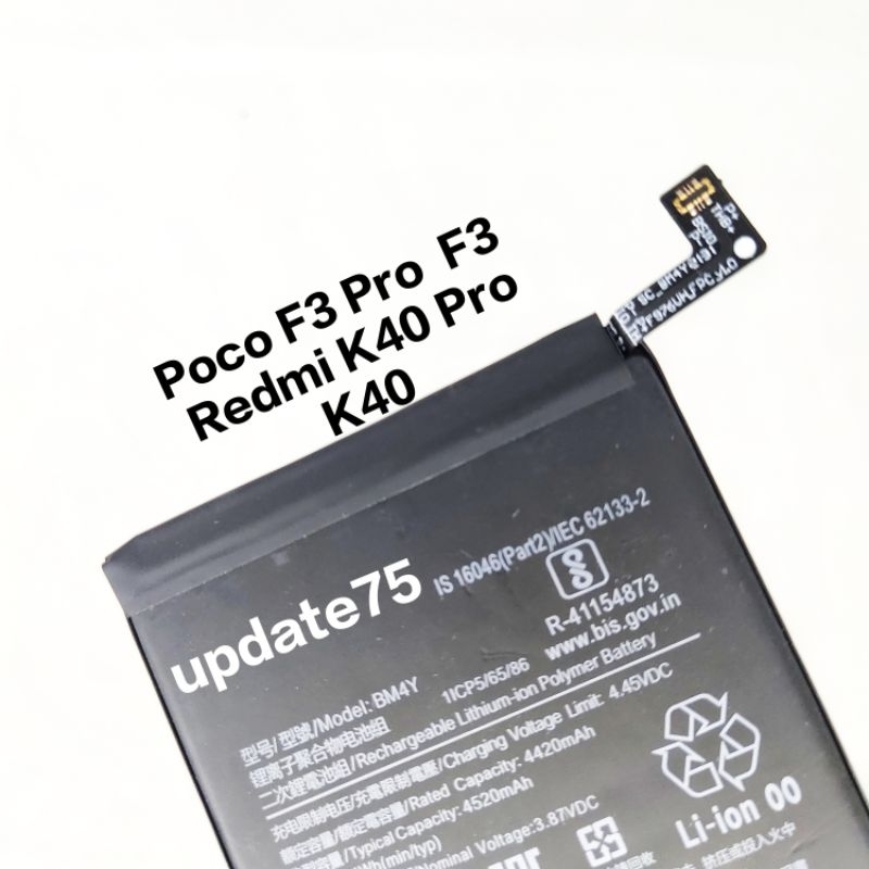 Jual Baterai Batre Poco F3 / F3 Pro / Redmi K40 Pro / K40 / K40 Ultra ...