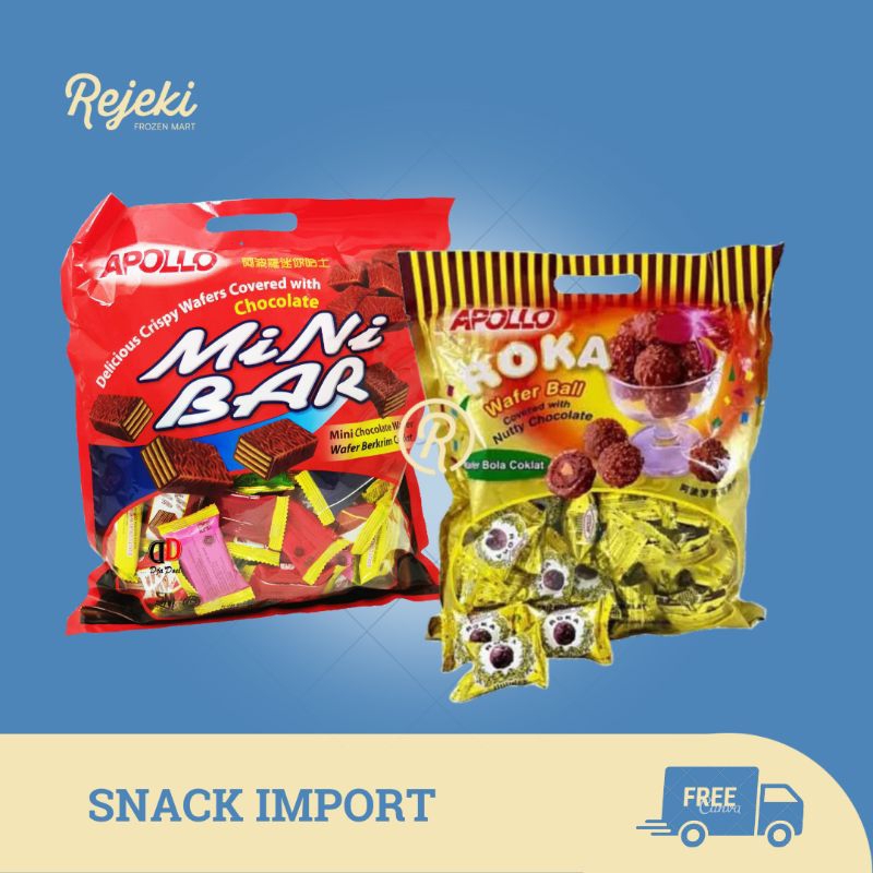 Jual ROKA Wafer Bola Coklat Kacang - Chocolate Mini Bar - Rejeki Frozen ...