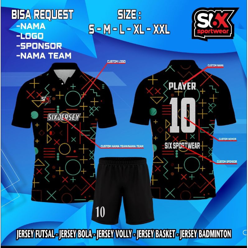 Jual JERSEY FUTSAL CUSTOM FULL PRINT BAHAN DRYFIT MILANO PREMIUM | Shopee Indonesia