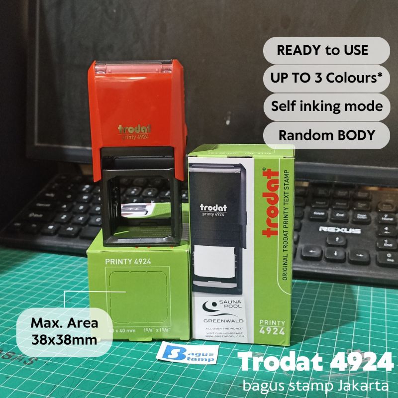 Jual Stempel Warna Otomatis Custom Design Kotak Trodat 4921 4922 4923 4933 4924 | Shopee Indonesia