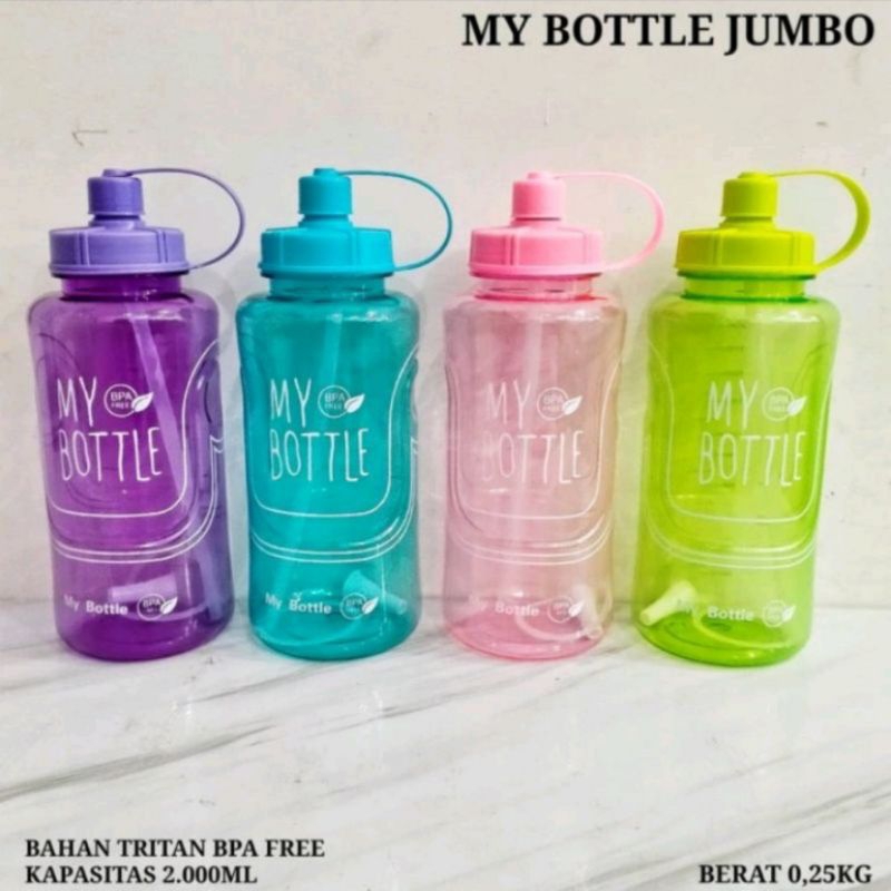 Jual BOTOL MINUM MY BOTTLE SEDOTAN 2000ML-TEMPAT MINUM MY BOTTLE ...