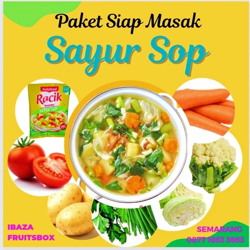 Jual Sayur Sop Paket Sayur Ready To Cook Lengkap Dengan Bumbu Racik ...