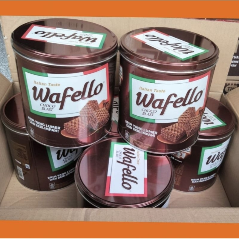 Jual Wafello Wafer Mayora Coklat Dan Caramel Kaleng Sekarton | Shopee ...