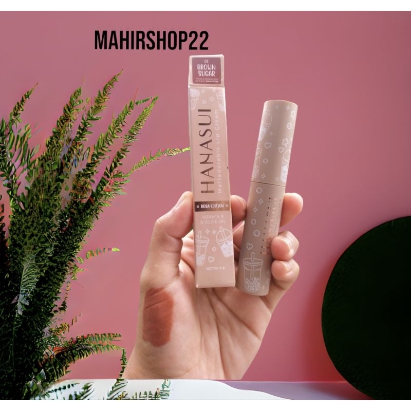 Jual HANASUI MATTEDORABLE LIPCREAM BOBA EDITION NO.2 BROWN SUGAR ...