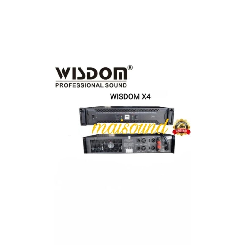 Jual POWER WISDOM X4 ORIGINAL POWER AMPLIFIER WISDOM X 4 | Shopee Indonesia