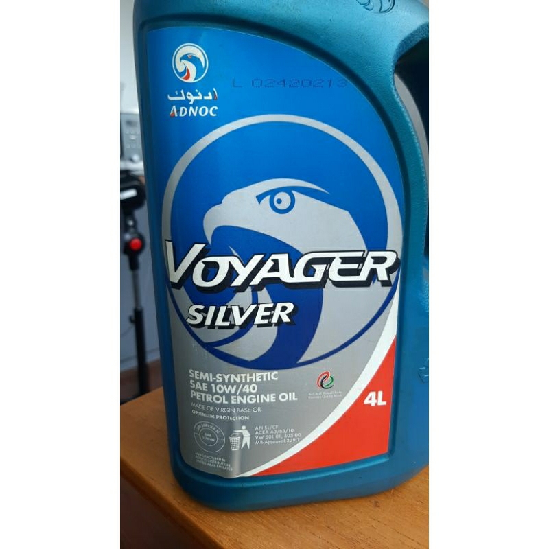 Jual oli Adnoc voyager silver 10w40 isi 4liter | Shopee Indonesia