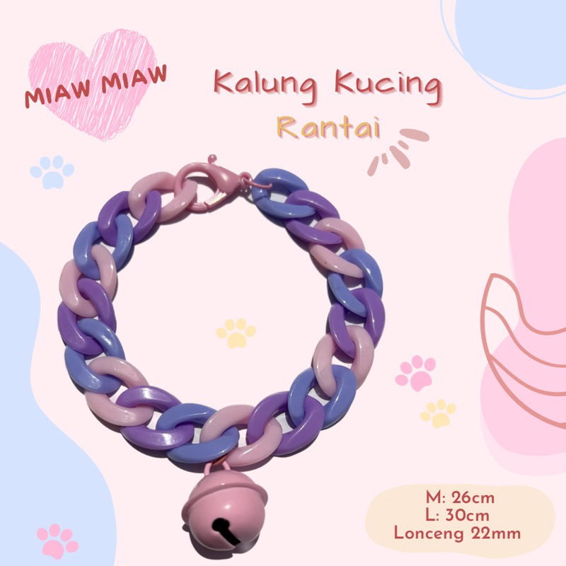 Jual Kalung Kucing Rantai Candy Lonceng 22mm by Miaw Miaw | Shopee ...
