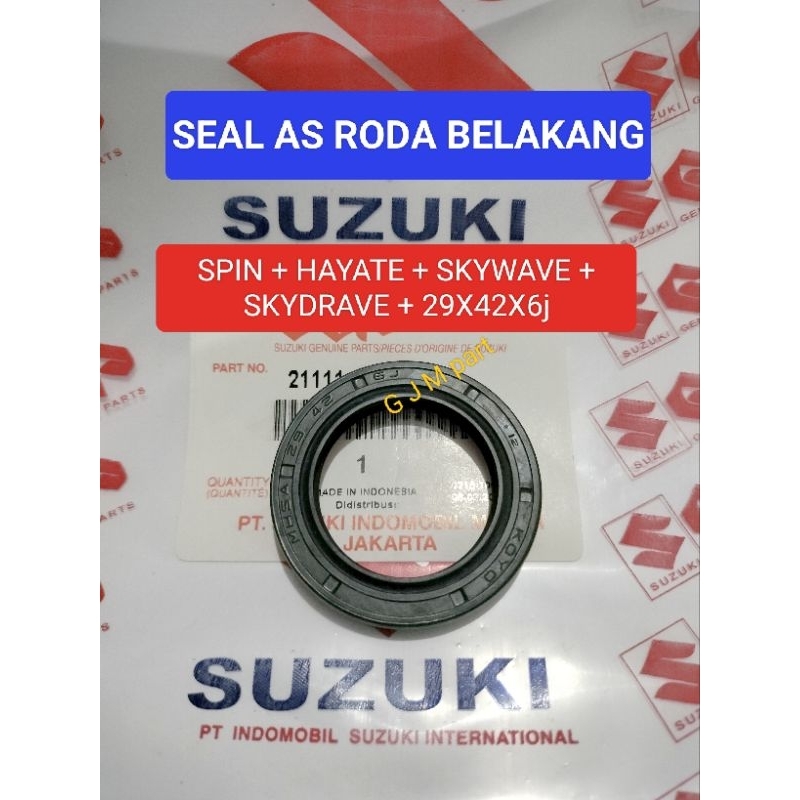 Jual OIL SEAL 29 x 42 x 6 SIL AS RODA BELAKANG SUZUKI SPIN HAYATE SKYDRIVE SKYWAVE ASLI | Shopee ...