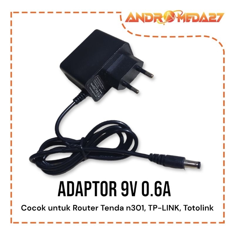 Jual Adaptor 9v Totolink TP link Tenda N301 wr200 dll | Shopee Indonesia