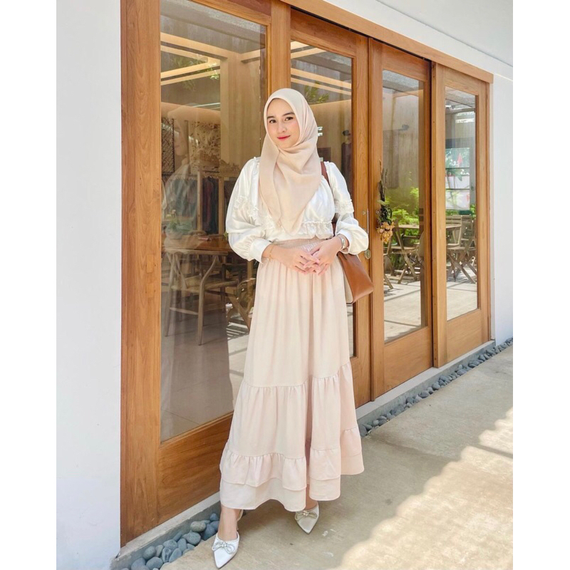 Jual Yumma Skirt | Korean Skirt || Rok Pinterest || Rok Ruffle | Shopee ...
