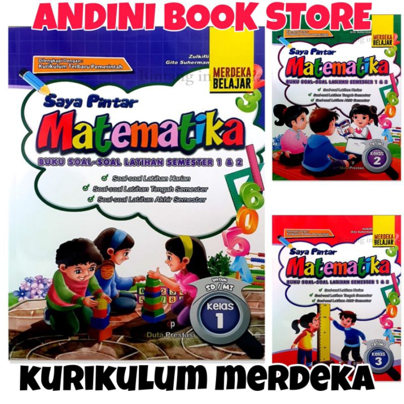 Jual BUKU SAYA PINTAR MATEMATIKA KELAS 1,2,3 SD/MI KURIKULUM MERDEKA | Shopee Indonesia