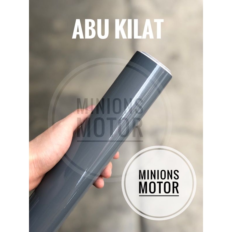Jual sticker motor skotlet abu grey kilap glossy | Shopee Indonesia