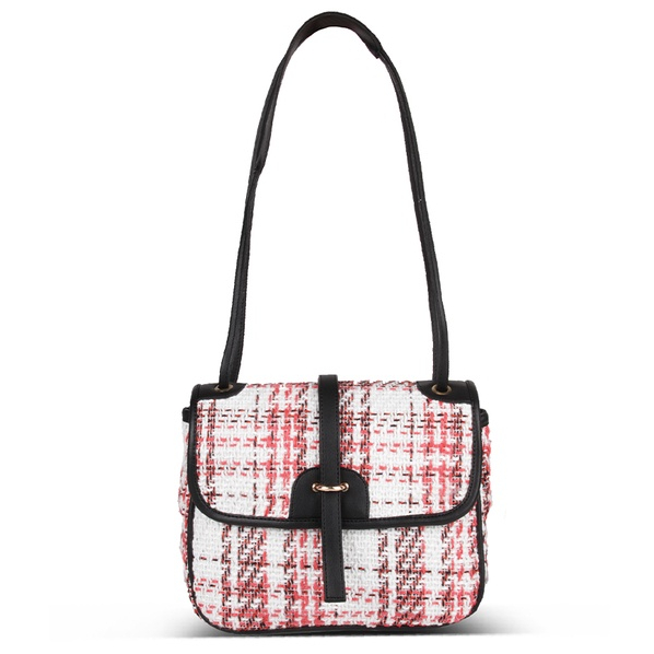 Jual Asiro Vhe Tweed Shoulder Bag Wanita | Shopee Indonesia