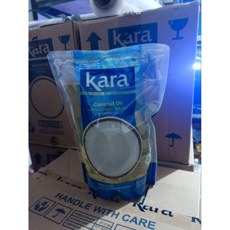 Jual KARA minyak kelapa kemasan 2 liter pouch | Shopee Indonesia
