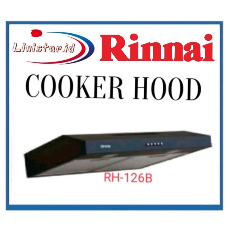 Jual RINNAI COOKER HOOD RH-126B/Tudung Asap Dapur RINNAI 60CM SLIM ...