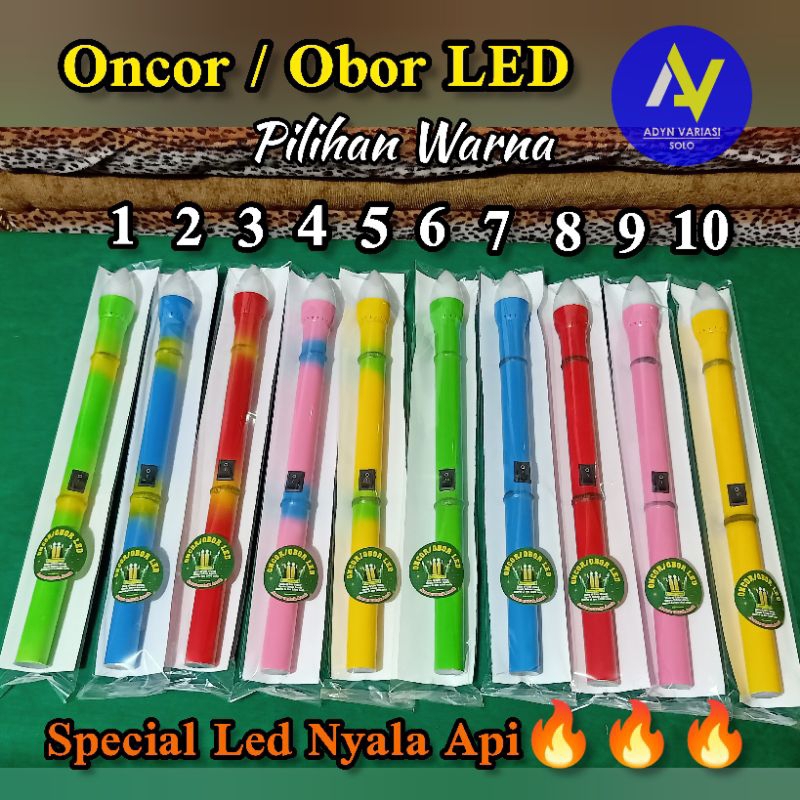 Jual Oncor Obor LED Karnaval Pawai Takbiran model nyala seperti Api ...