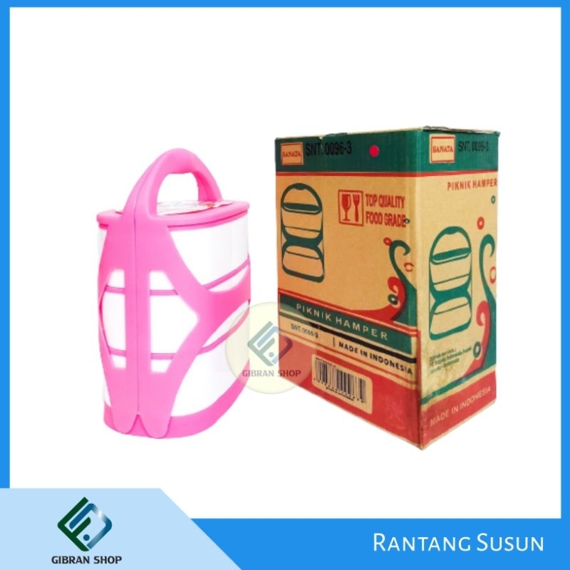 Jual RANTANG MAKANAN PLASTIK SANATA 0096-3 SUSUN 3 dan SUSUN 4 ...