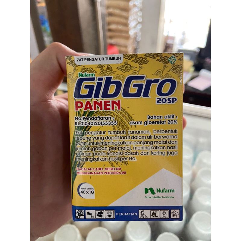 Jual gibgro panen 20sp 1gram gib gro nufarm asam giberelat 20% | Shopee ...