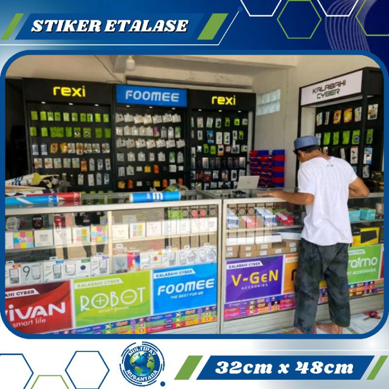 Jual STIKER ETALASE KONTER LOGO FOOMEE ROBOT VIVAN DLL | Shopee Indonesia