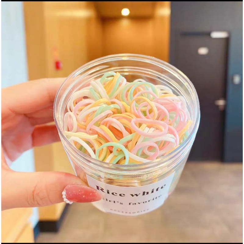 Jual Ikat Rambut Anak Kemasan Tabung Botol Model Jepang Full Color ...